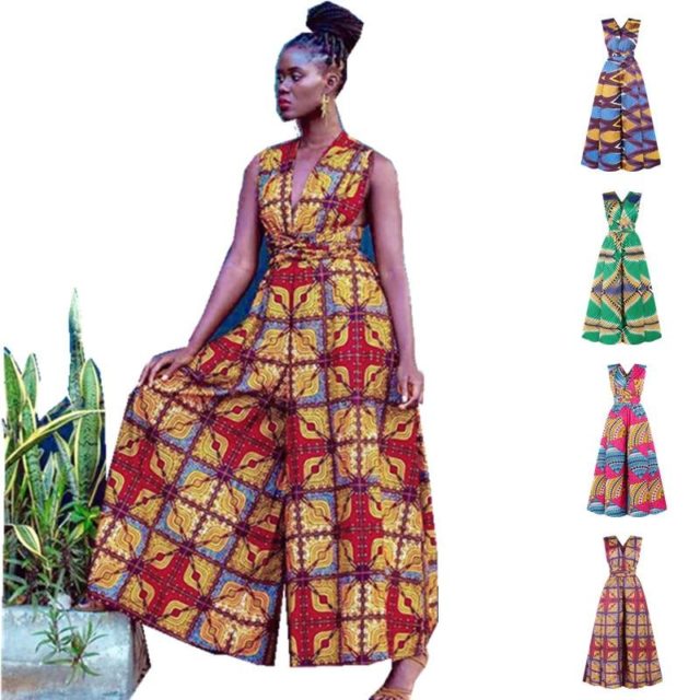 Batik Pants African Jumpsuits Traditional Women Dress – Afroboutik
